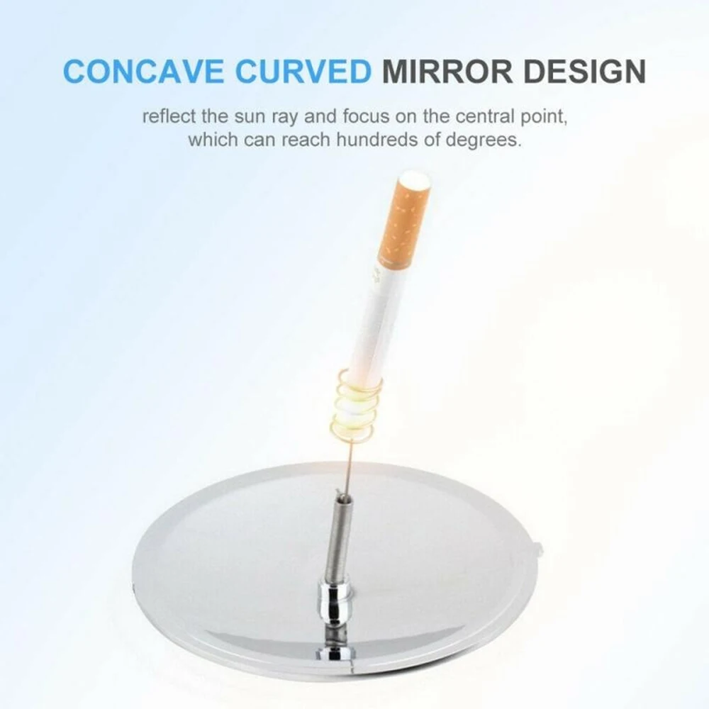 2Pcs-Camping-Solar-Spark-Lighter-Fire-Starter-Sun-Focusing-Mirror-Light ...