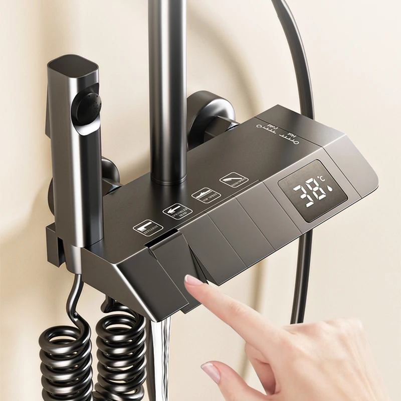 Piano-Keys-Shower-System-Set-Bathroom-Shower-Set-Gray-Black-Bathtub-Hot ...