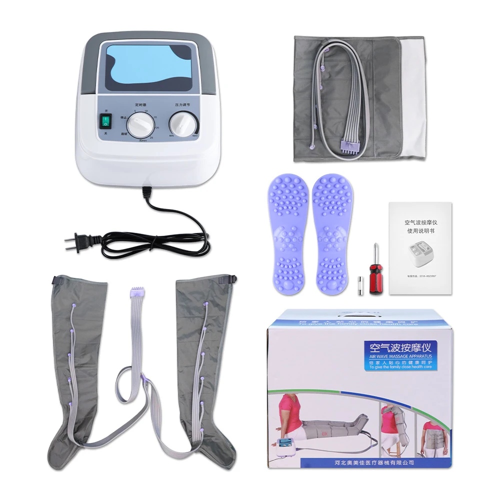 6-Section-Electric-Air-Compression-Leg-Massager-Waist-Arm-Leg-Wraps ...