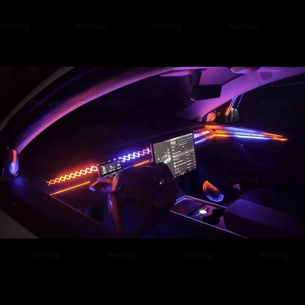 For-Tesla-model-3-model-Y-Car-interior-atmosphere-light-auto-inside ...
