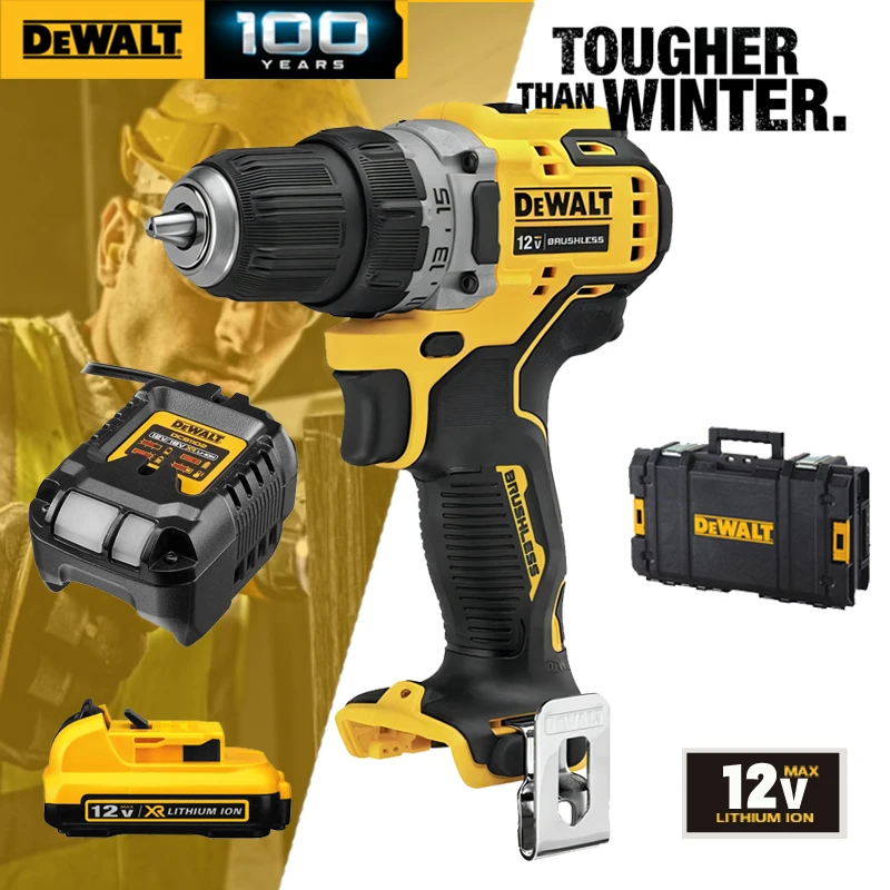 DEWALT-DCD701-12V-Cordless-Drill-Driver-Kit-Brushless-Motor-Electric ...