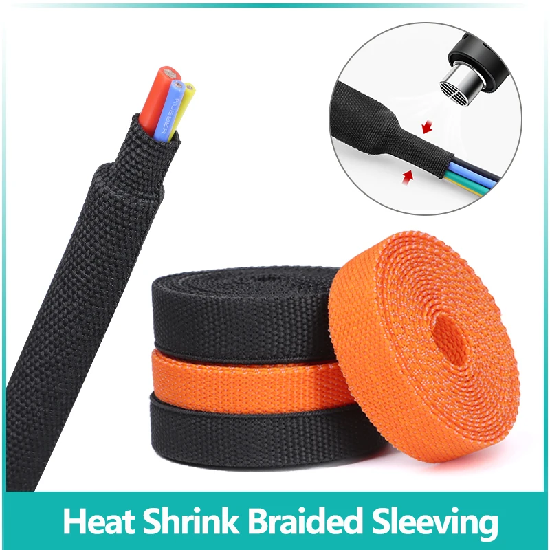 1-50m-Heat-Shrink-Braided-Sleeving-Diameter-4mm-30mm-Auto-Car-Wire-Wrap ...