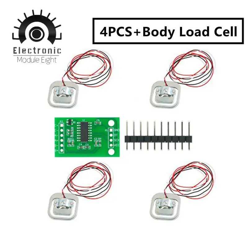 4PCS-Human-Scale-Load-Cell-Weight-Sensors-HX711-AD-Module-Weight-Sensor ...
