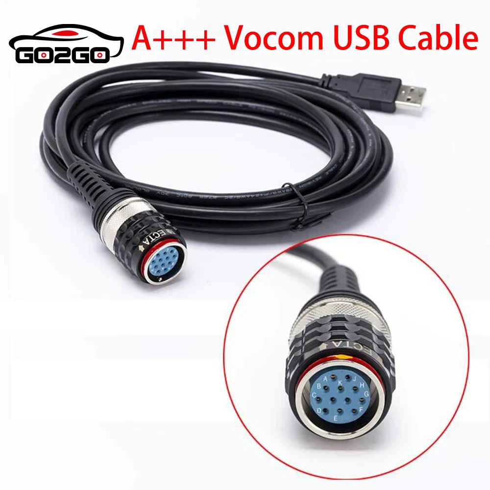 USB Cable For Volvo Vocom 88890300 Interface For Vocom Truck Diagnostic ...