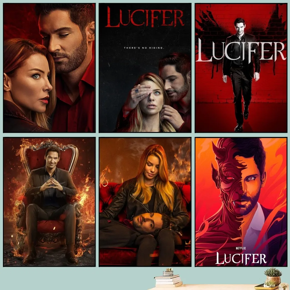 Lucifer-TV-Serie-Poster-Art-Self-adhesive-Art-Small-Poster-HD-Quality ...