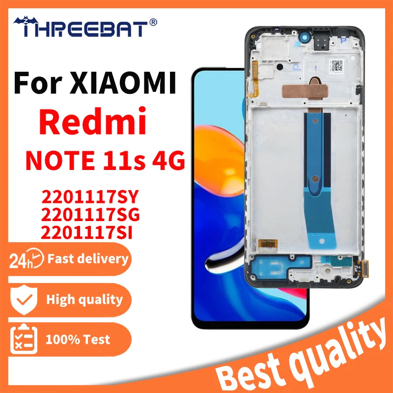6.43" AMOLED 90Hz For Xiaomi Redmi Note 11S 4G LCD 2201117SG Display ...