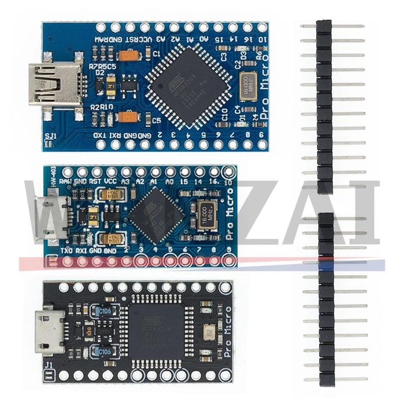 Pro Micro Atmega32u4 5v/16mhz Module With The Bootloader For Arduino ...