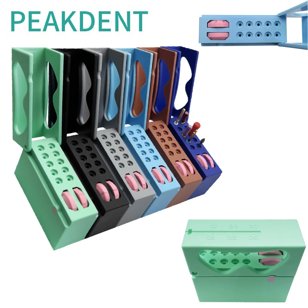 1Pc-Dental-10-Holes-Autoclavable-Sterilization-Endo-Box-With-Memory-Bur ...