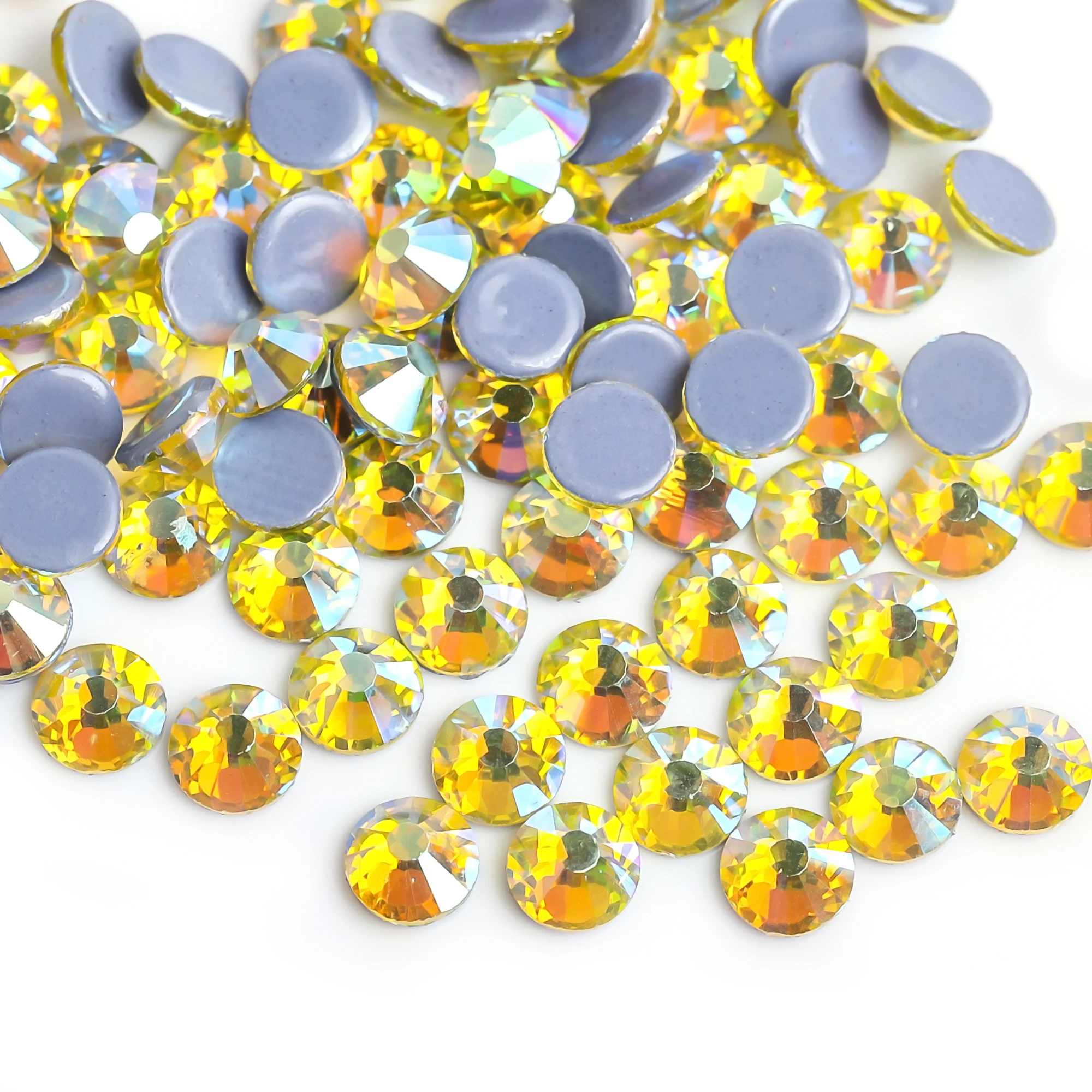 Citrine-AB-SS6-SS30-Hotfix-Rhinestones-Iron-On-Flatback-Glass-Nail-Art ...