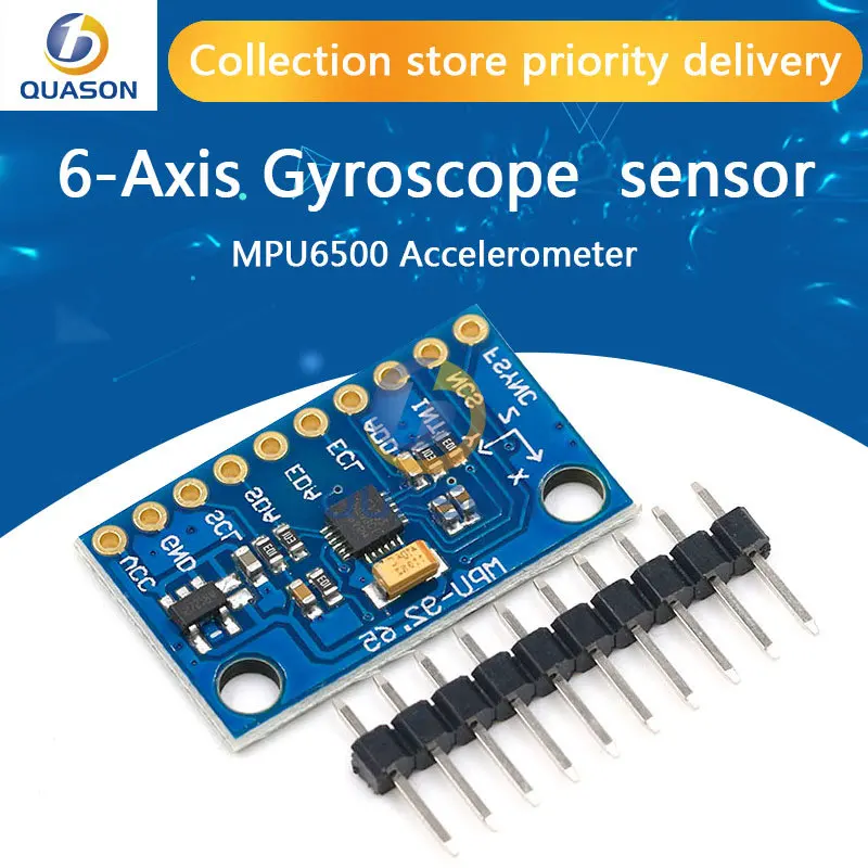 IIC-I2C-SPI-MPU6500-MPU-6500-6-Axis-Gyroscope-Accelerometer-Sensor ...