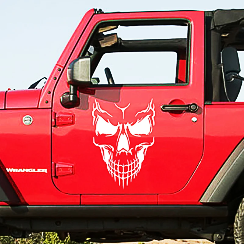 Skull Decal Horrific Skeleton Vinyl Car Stickers And Decal Car Hood ...