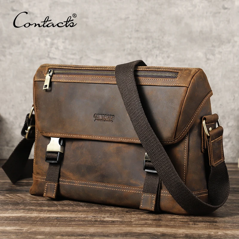 CONTACT-S-Genuine-Leather-Sling-Shoulder-Bags-Men-Vintage-Small ...