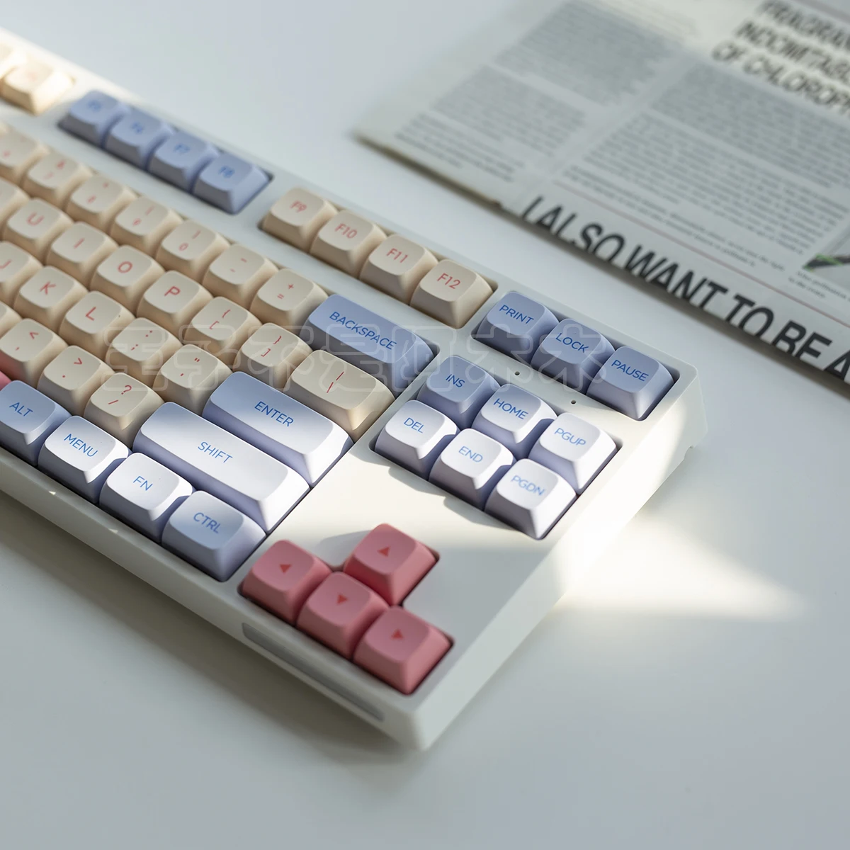 Cotton-candy-key-cap-PBT-XDA-high-thermal-sublimation-process-is ...