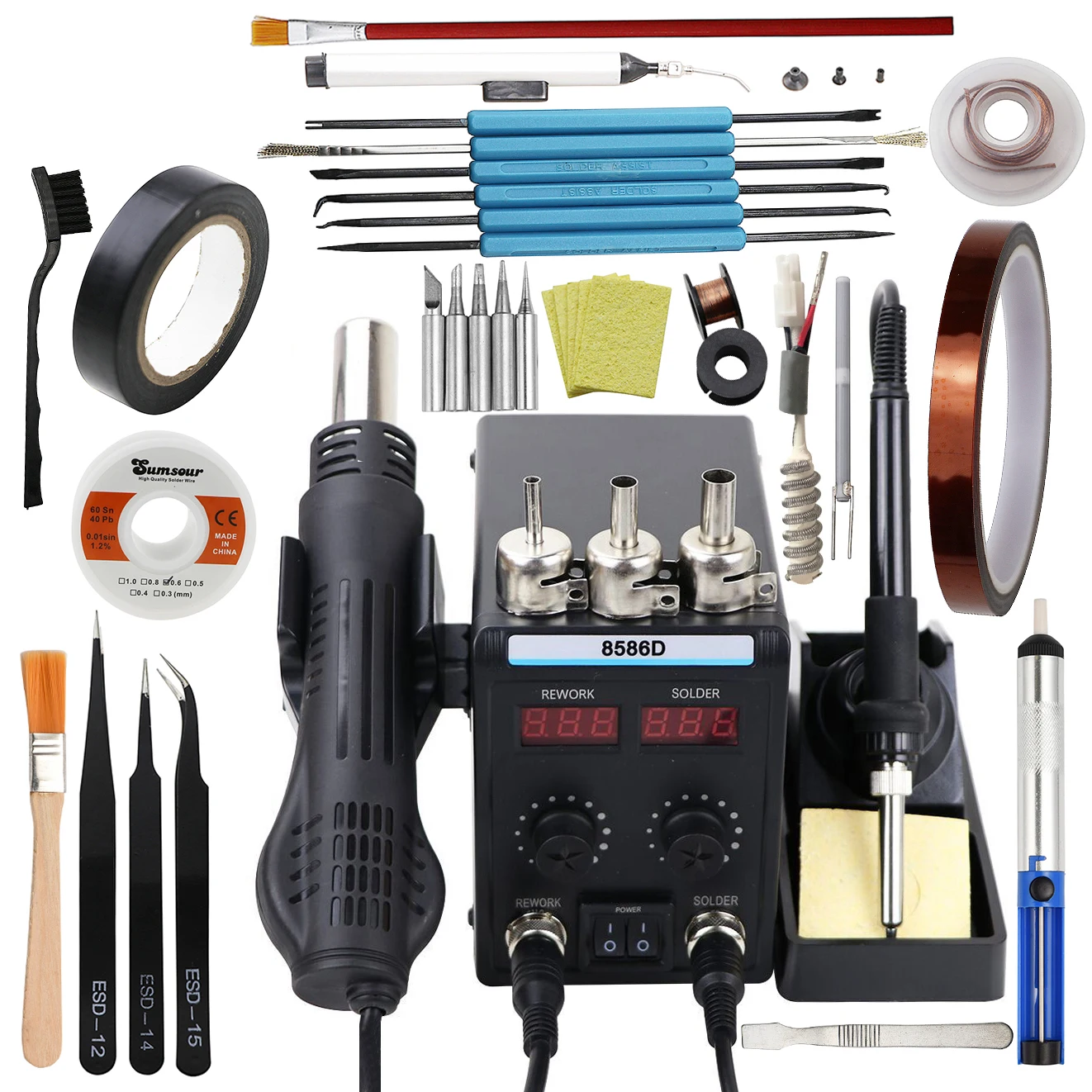 8586D-Soldering-Station-Digital-Display-Hot-Air-Gun-Soldering-And ...