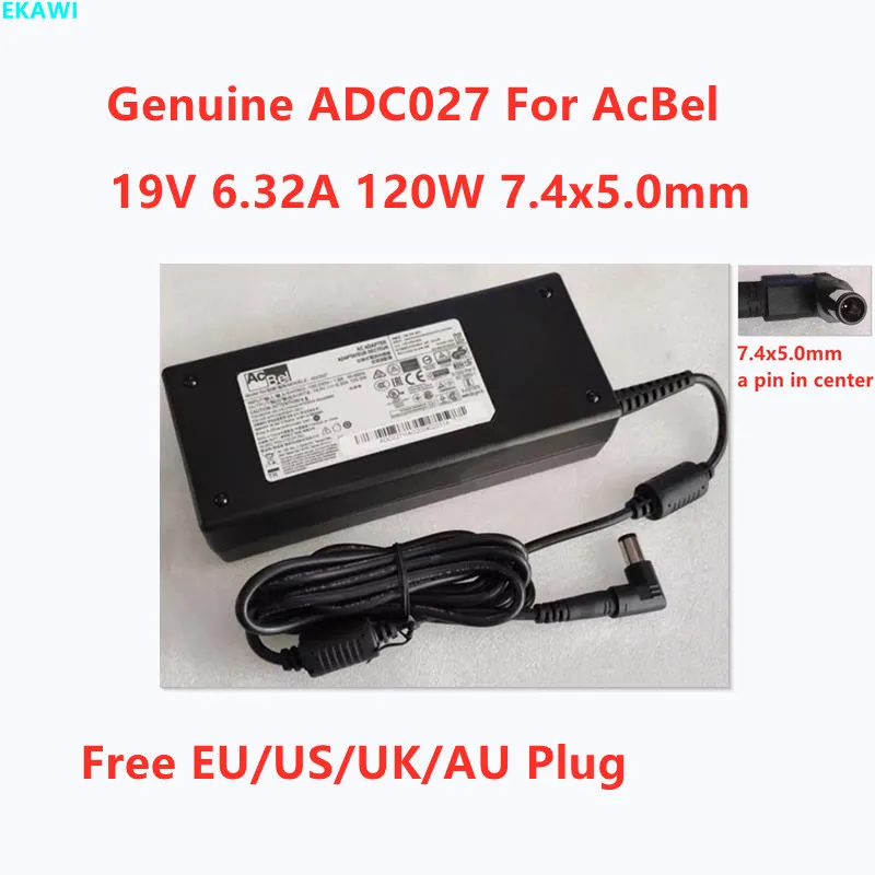 Genuine-AcBel-ADC027-19V-6-32A-120W-7-4x5-0mm-AC-Adapter-For-Laptop ...