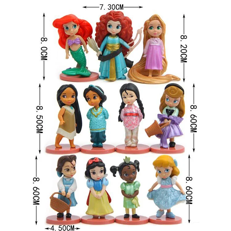 20Pcs-Set-Disney-Princess-Action-Figures-Toys-Rapunzel-Snow-Cinderella ...