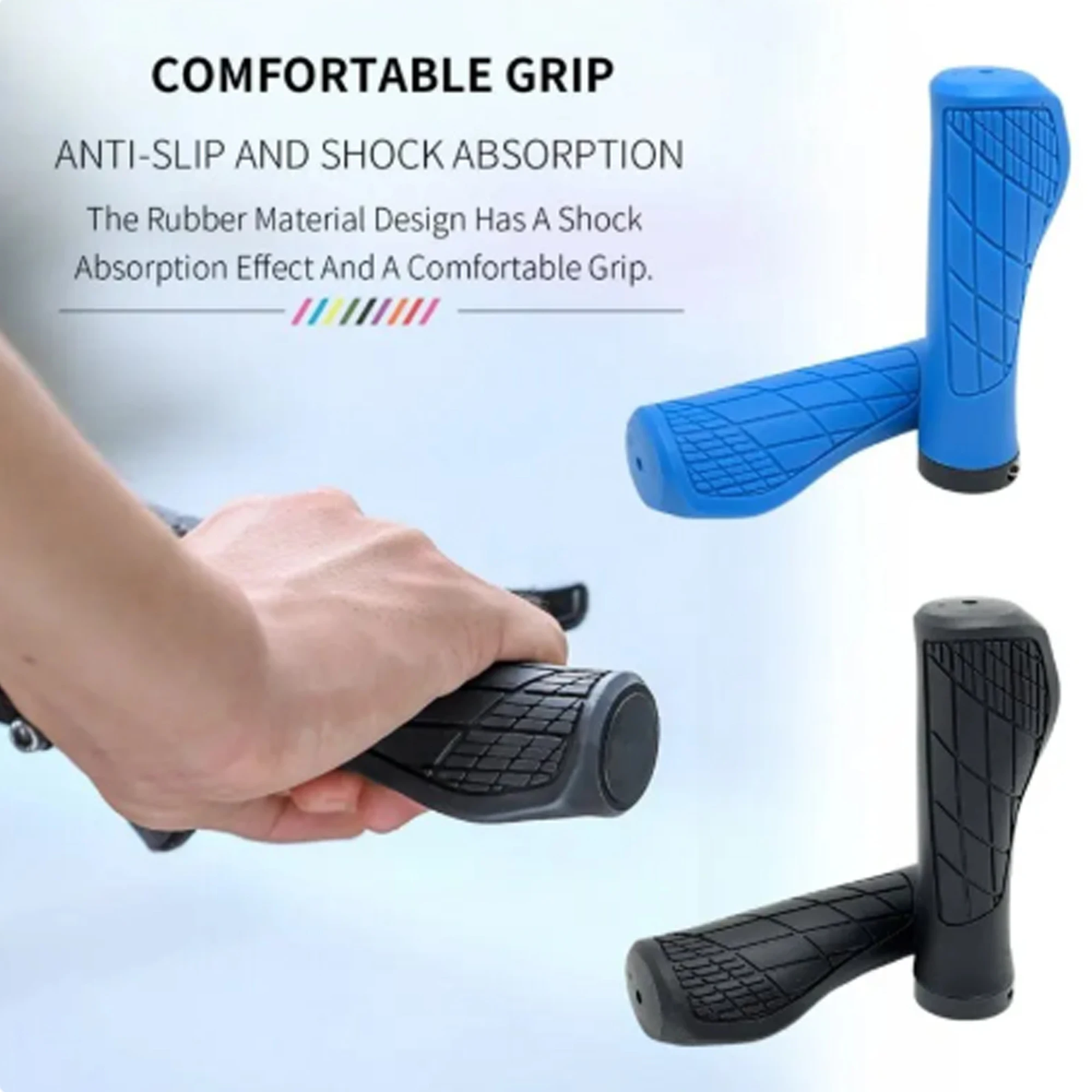 MTB-Bicycle-Grips-Shockproof-Bike-Handlebar-Cover-Anti-Slip-Lockable ...