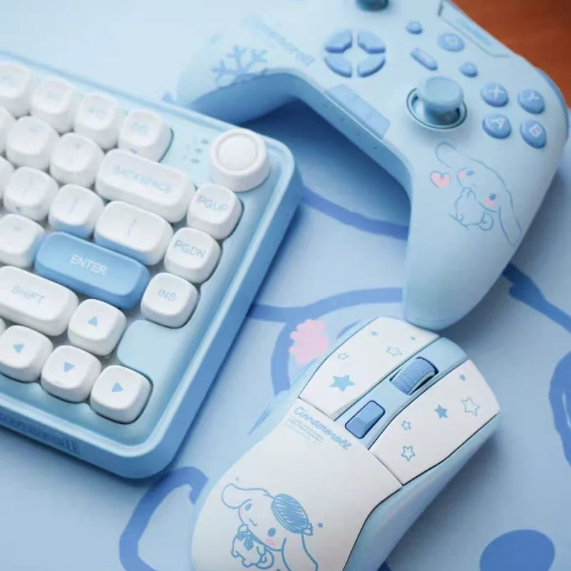 Sanrio-Cinnamoroll-Kawaii-Mechanical-Keyboard-Bluetooth-2000mah-82-Keys ...