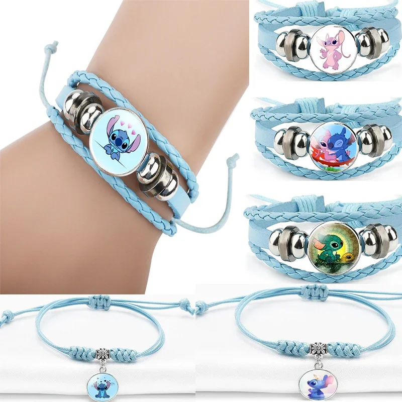 Disney-pulsera-de-punto-de-Lilo-y-Stitch-para-ni-as-y-ni-os-brazalete ...