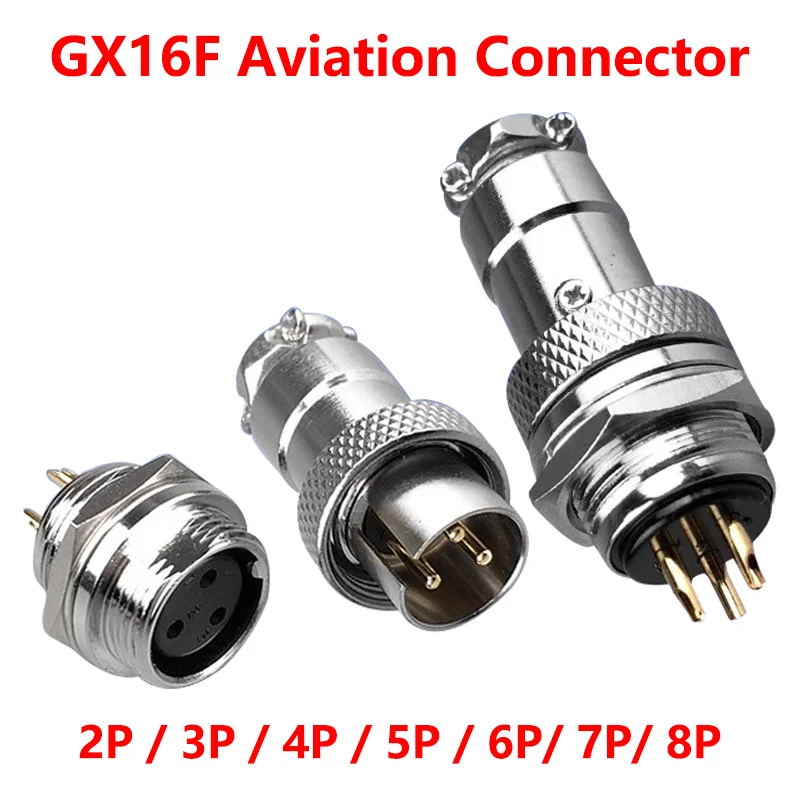 GX16F-Plug-Copper-Goldplated-Pins-2-3-4-5-6-7Core8-Pin-Aviation ...