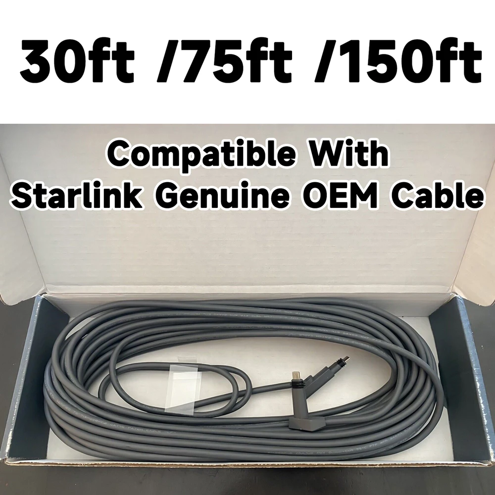 Купить дешево NEW Starlink Satellite Internet Replacement Cable 150 ft ...