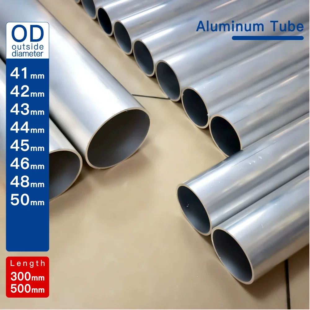 Aluminium Tube OD41-50mm length300mm 500mm Round Aluminum Alloy Pipe ...