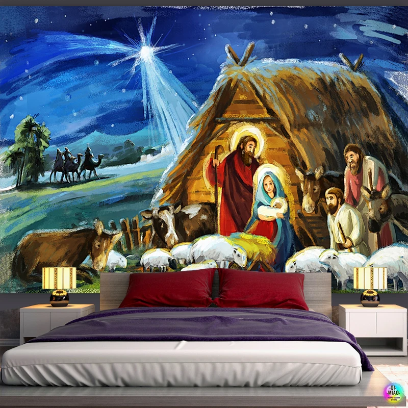 Christmas Nativity Scene Wallpaper