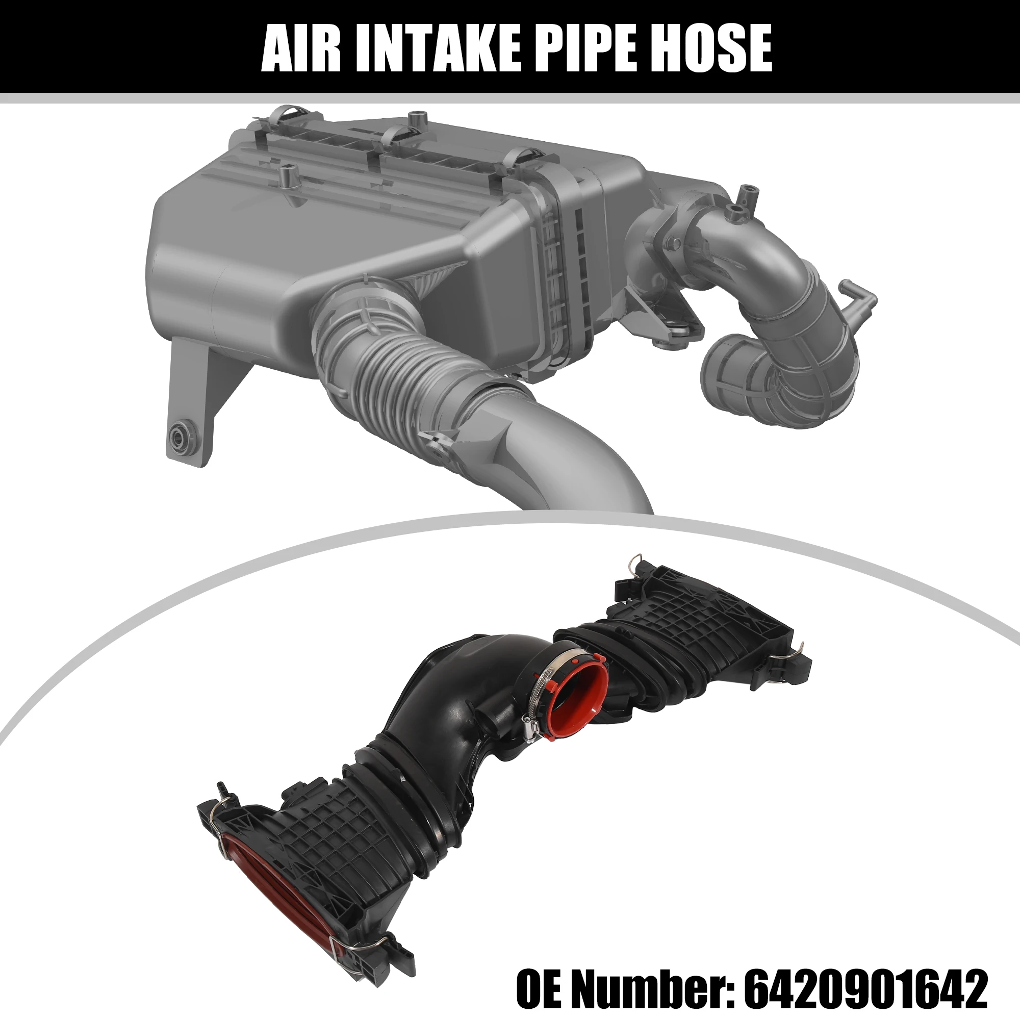 X-Autohaux-Auto-Engine-Air-Intake-Hose-with-Air-Mass-Sensor-filter-Tube ...