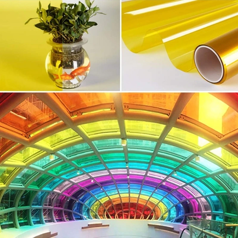 Yellow-Glass-Window-Film-Transparent-Self-Adhesive-UV-Prevention-DIY ...