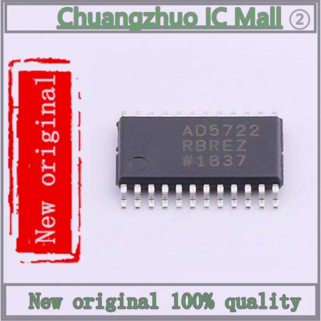 1Pcs New original AD5722RBREZ REEL7 AD5722RBREZ AD5722R AD5722 IC DAC 12BIT V OUT 24TSSOP ...