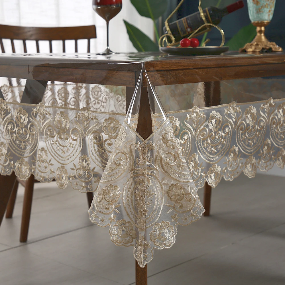 Waterproof-PVC-Table-Cloth-lace-Embroidery-Oil-Proof-Transparent-PVC ...