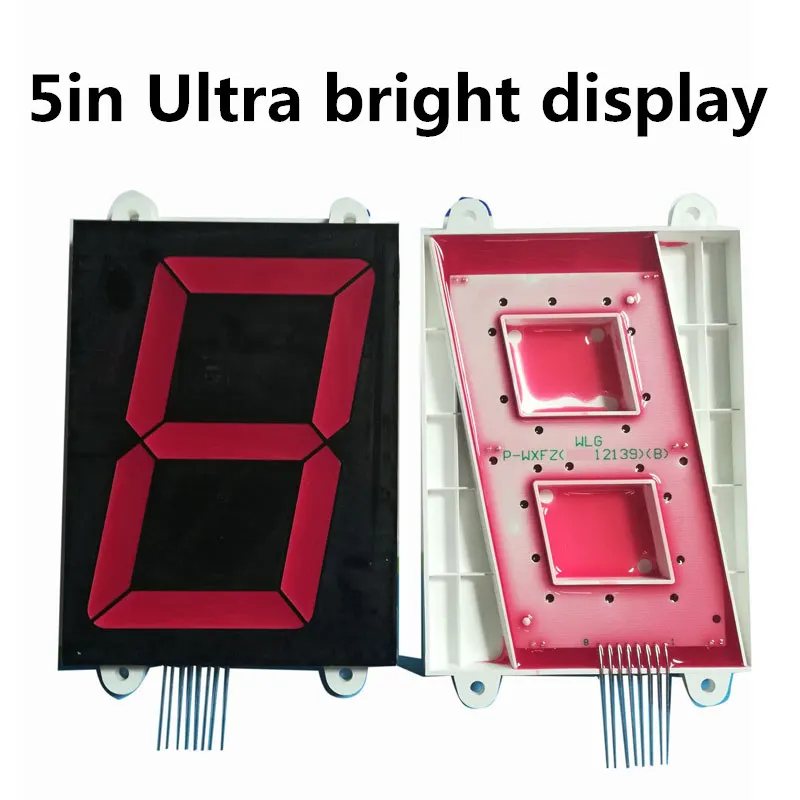 2PCS-Ultra-bright-5-inch-LED-Display-Commom-anode-5-5in-RED-7-Segment ...