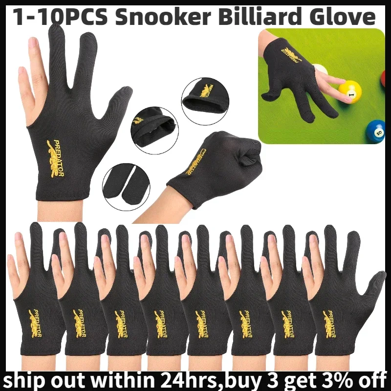 1-10PCS-Professional-Snooker-Billiard-Glove-Embroidery-Left-Hand-Three ...