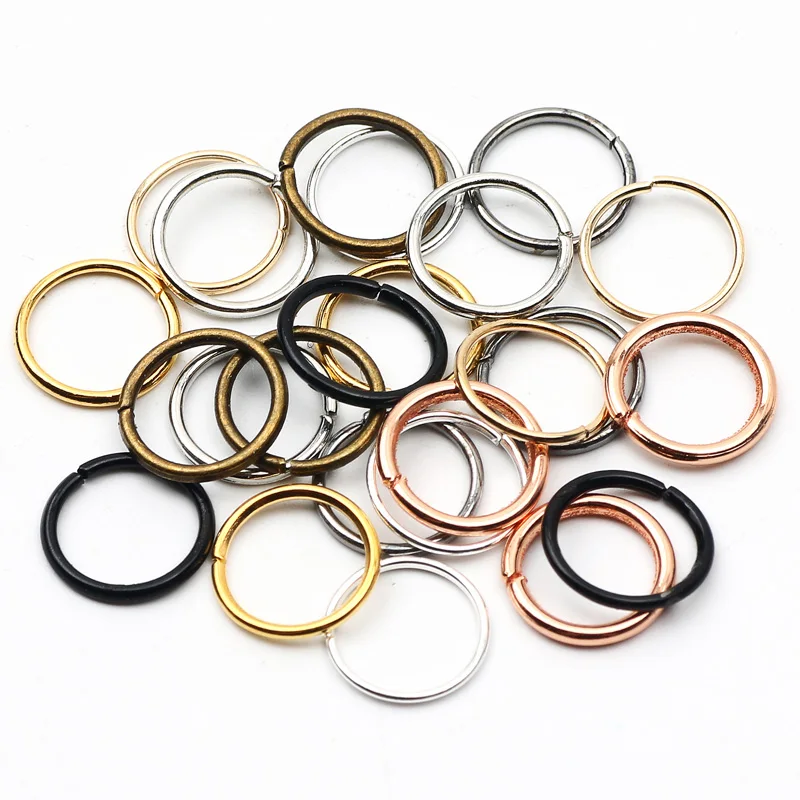 30-200pcs Metal Ring Open Jump Ring Split Ring For Handmade Necklace ...