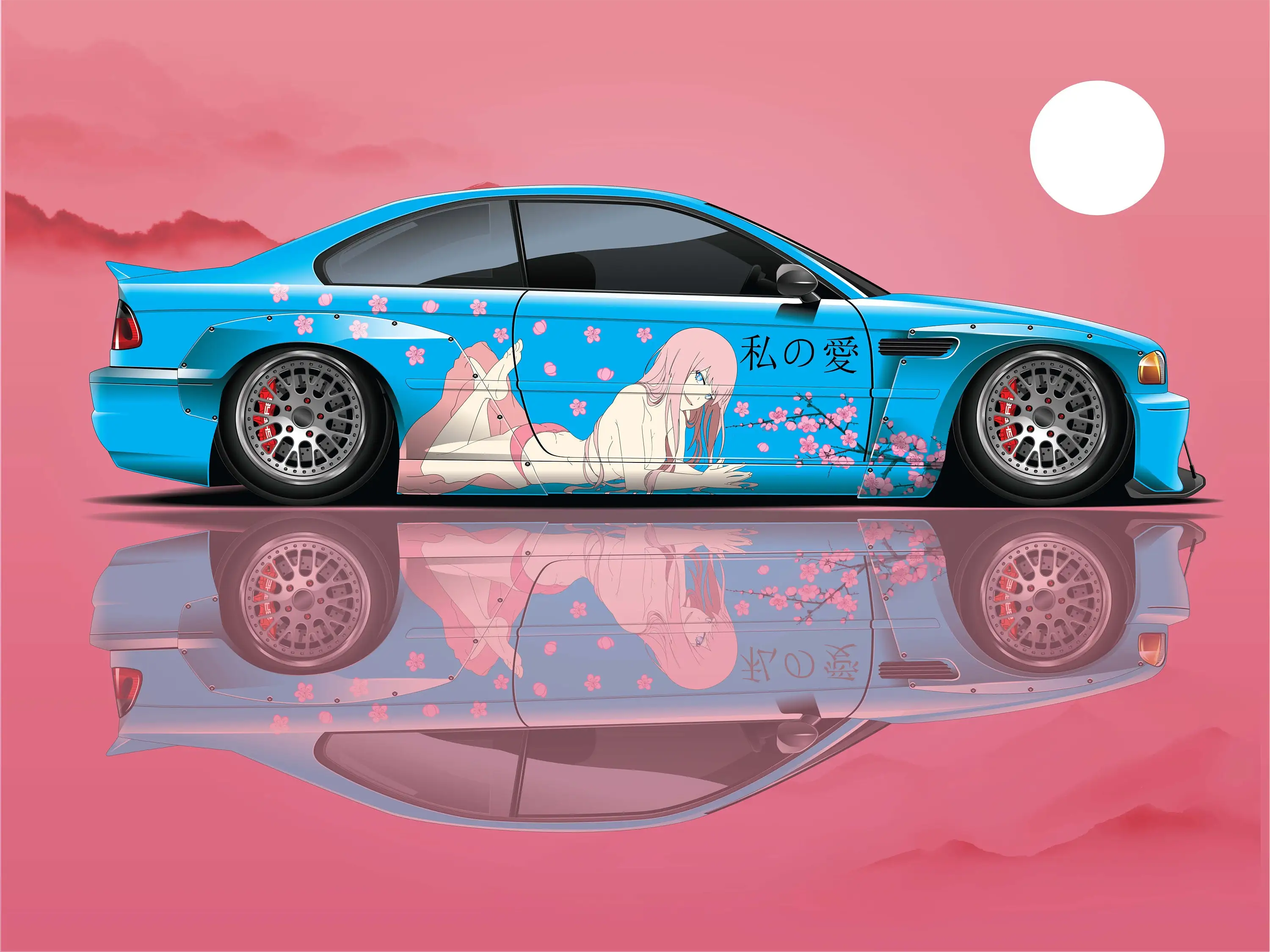 Envolt-rio-de-vinil-para-carro-2-ve-culos-de-anime-japon-s-Darling-In ...