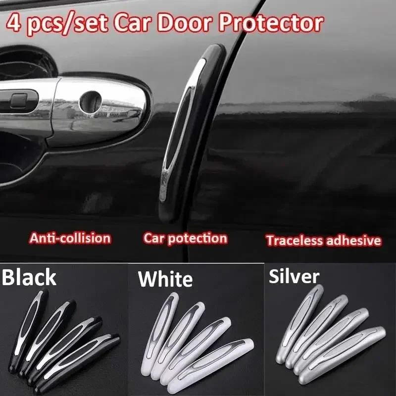 4-Pcs-Set-Anti-Collision-Car-Door-Protection-Strips-Scratches-Universal ...