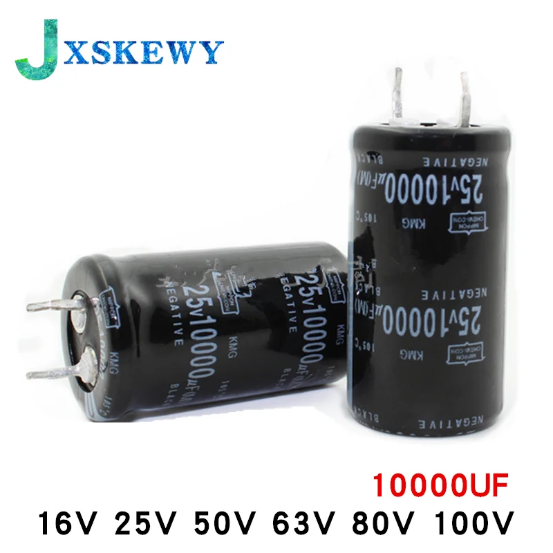 1pc Good Quality 16v 25v 50v 63v 80v 100v 10000uf Radial Dip Aluminum ...