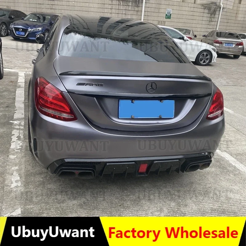 For-Mercedes-Benz-W205-Spoiler-C43-C63-2016-2019-C180-C200-C230-C63-C ...