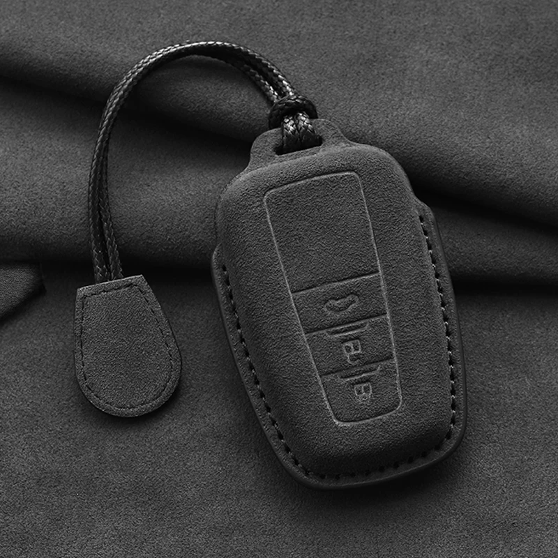 Leather car key case For Toyota Prius Camry Corolla CHR C-HR RAV4 Land ...