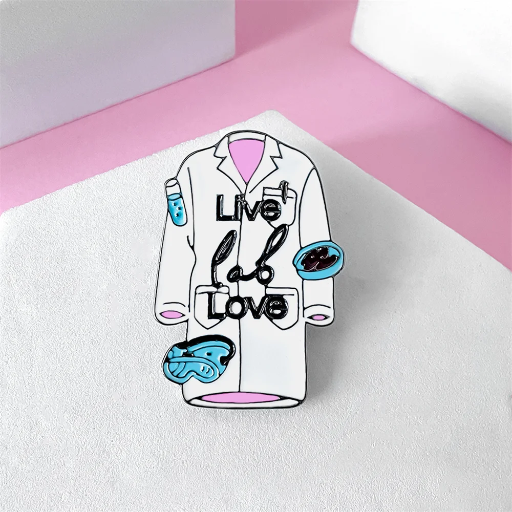 New-Science-Lab-Coat-Lapel-Pin-Classic-Chemical-lab-Life-Series-Enamel ...