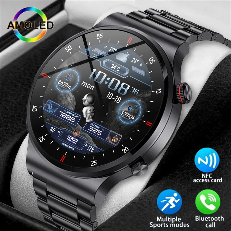 LIGE-ECG-PPG-Smart-Watch-Men-Bluetooth-Call-2024-Sports-Bracelet-NFC ...