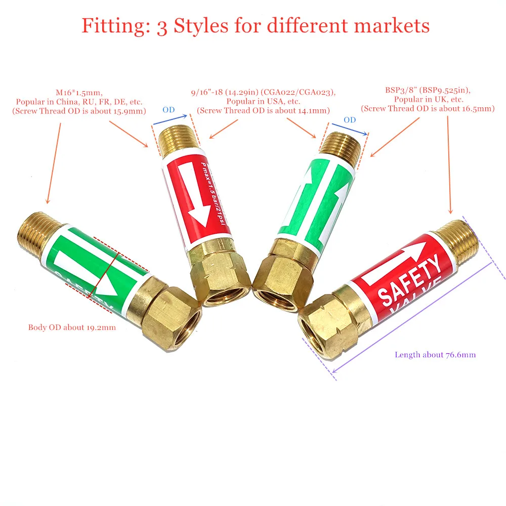 Flashback Arrestor For Acetylene Cylinder And Oxygen Cylinder Compare ...