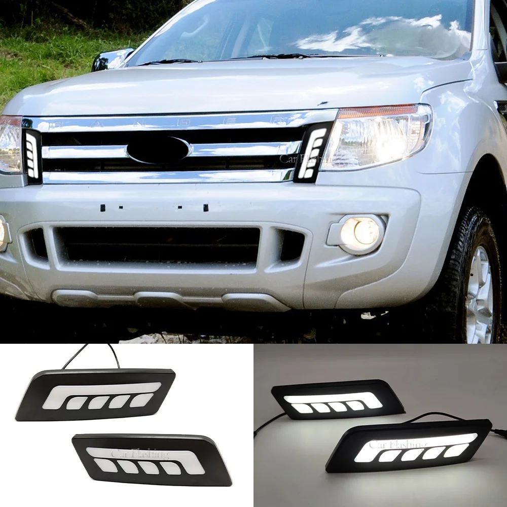 CSCSNL 2PCS LED Daytime Running Light DRL Day Light For Ford Ranger ...