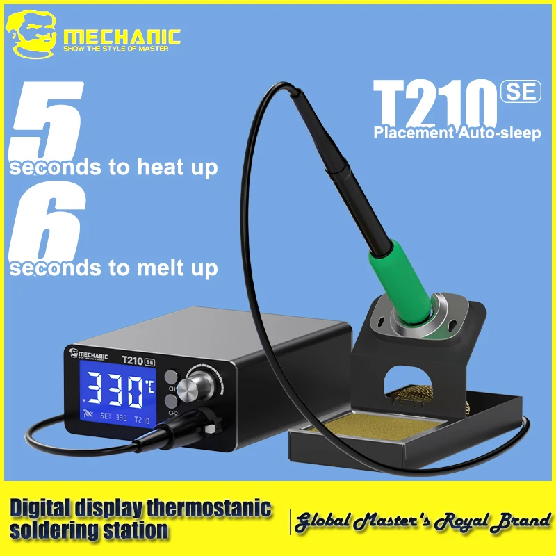 【MECHANIC】 T210 SE Soldering Station LED Digital Adjustment Auto Sleep ...