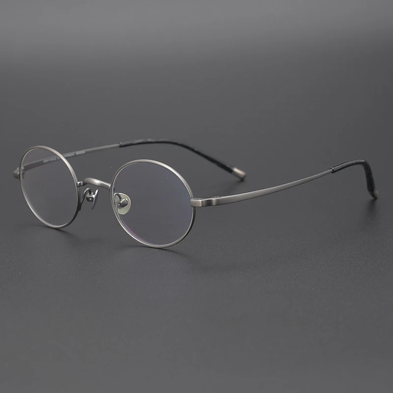 Cubojue-Small-Round-Titanium-Reading-Glasses-Men-Eyeglasses-Frames-Male ...