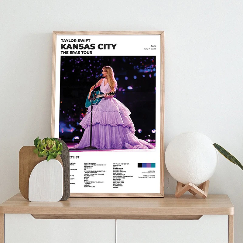 Taylor Swift Red Dress Poster