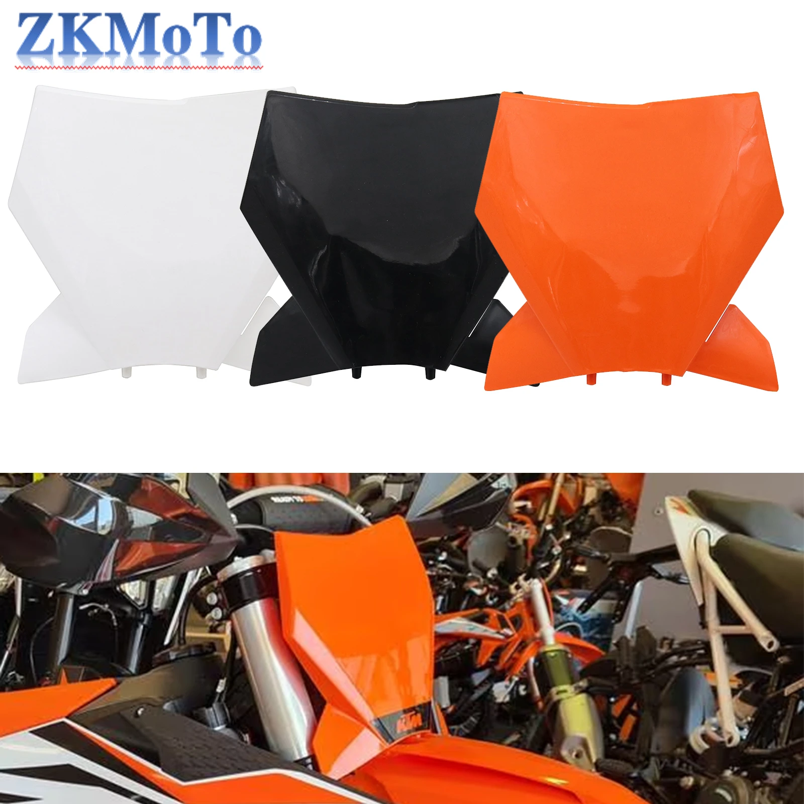 New-Number-Plat-Motorcycle-PP-Plastic-Front-Number-Plate-Card-For-KTM ...