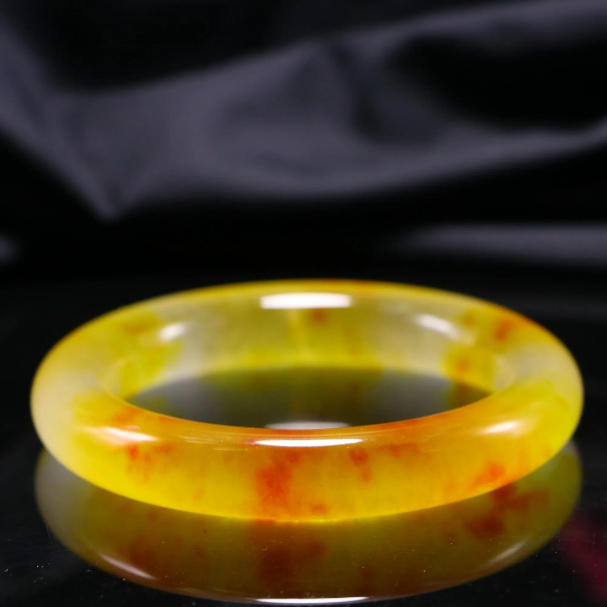 High-Ice-Grade-A-Yellow-Jade-Bangles-Women-Fine-Jewelry-Genuine-Natural ...