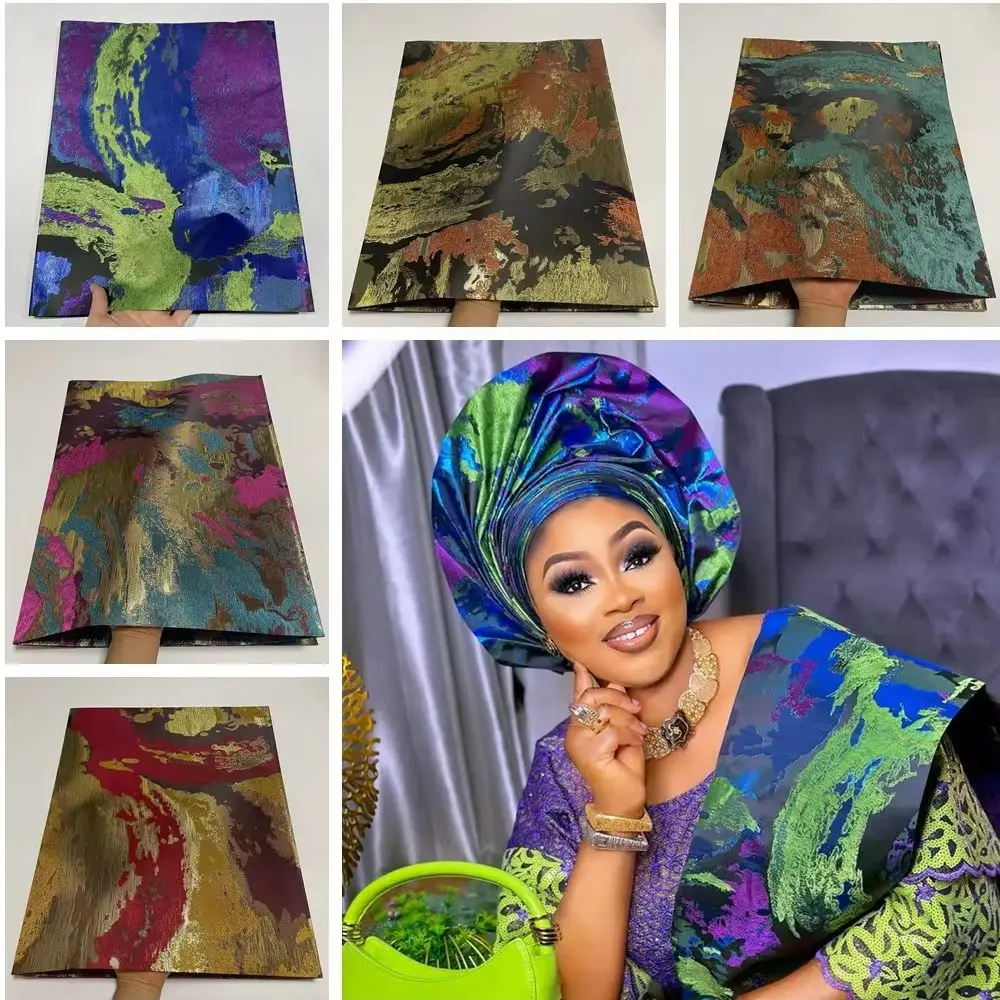 New-Luxury-3D-Swiss-Gele-Grandmaster-African-Multi-Color-Sego-Headtie ...