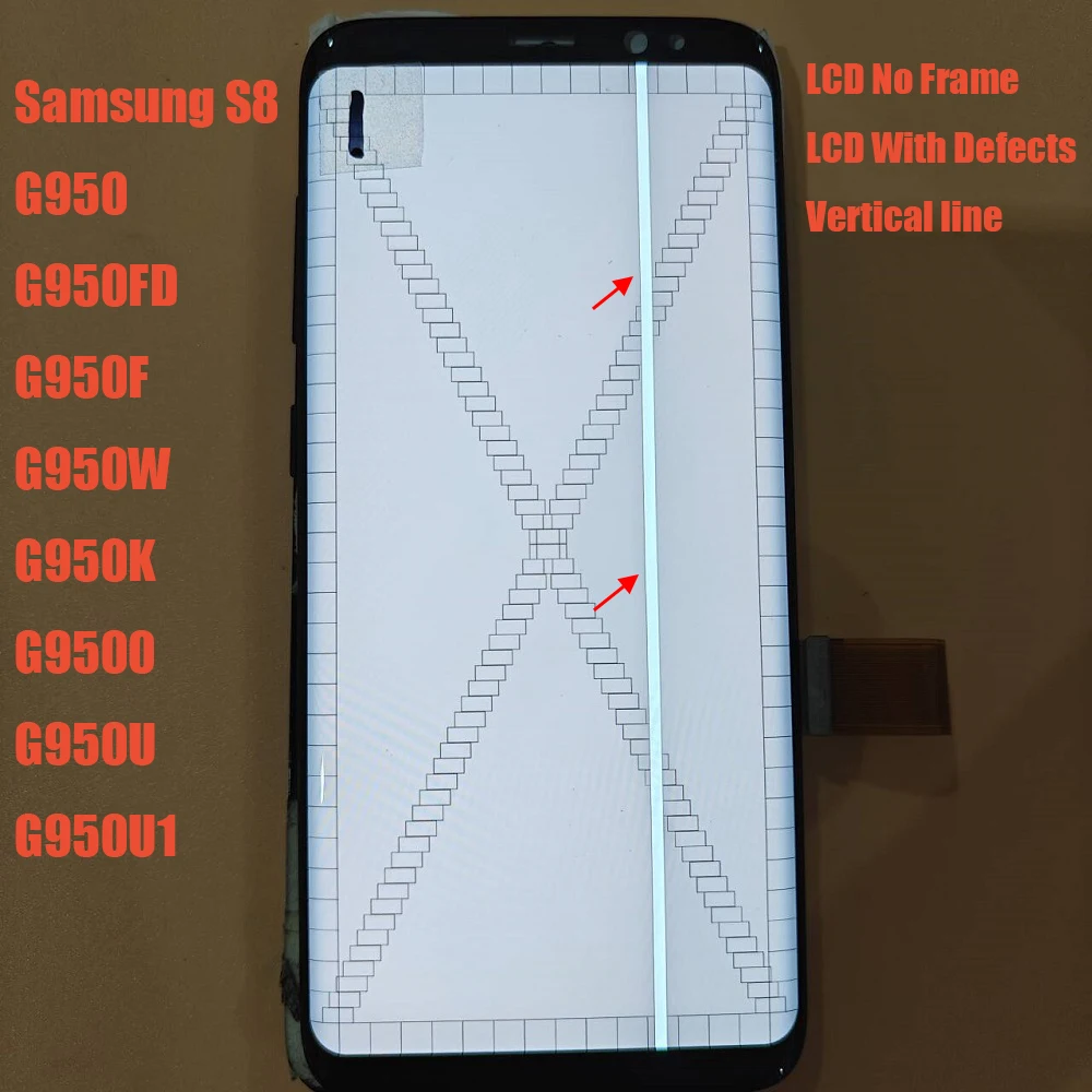 Super-AMOLED-Defect-LCD-For-Samsung-S8-G950-G950F-LCD-Touch-Screen ...